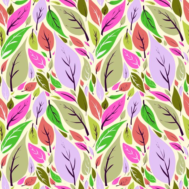 leaf pattern pink n purple - ibisPaint