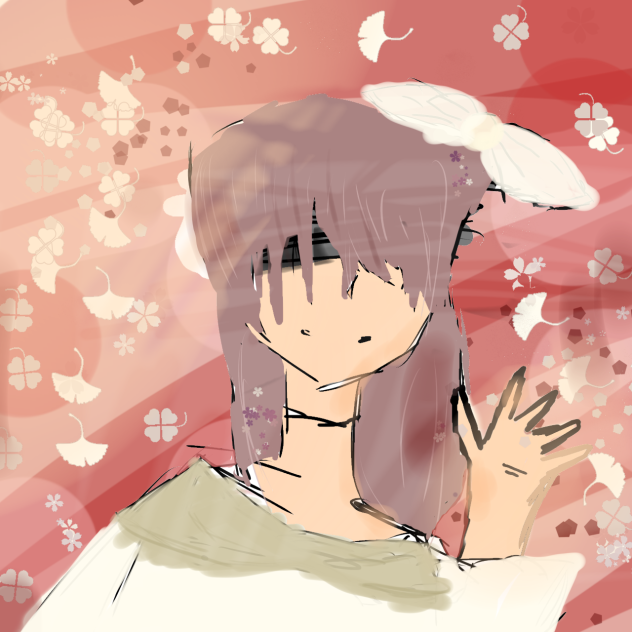 Hiding smile - ibisPaint