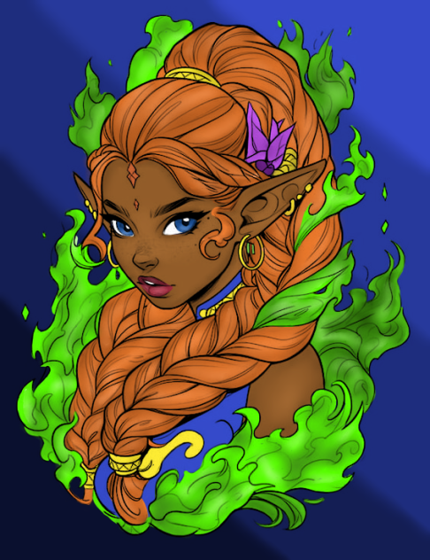 Fire princess - ibisPaint