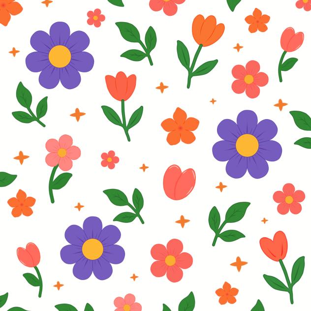 cute plants pattern 1 - ibisPaint