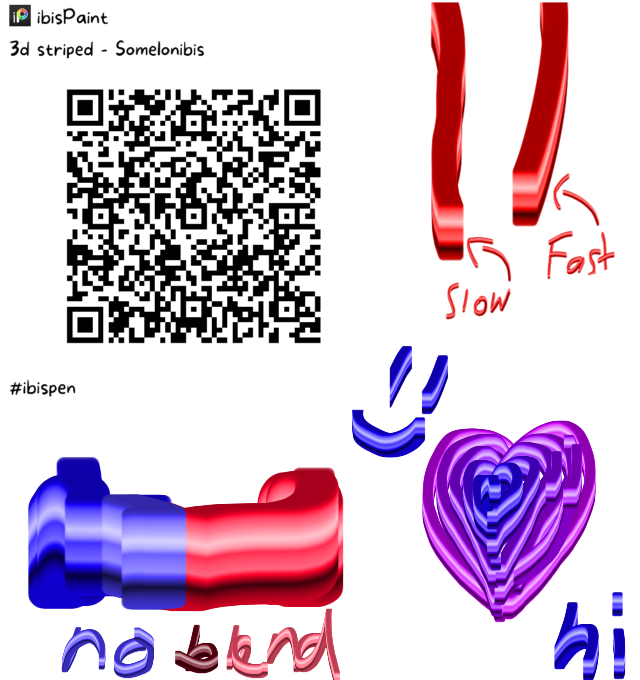 3d striped brush - ibisPaint