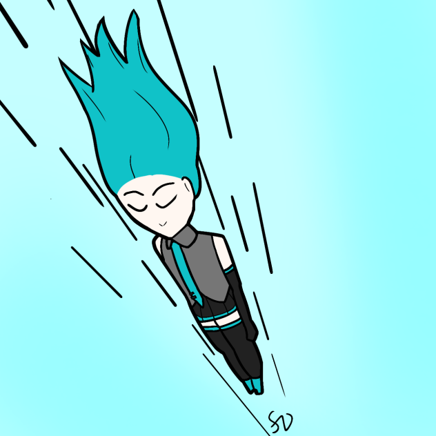 Miku Aerial Assault - ibisPaint