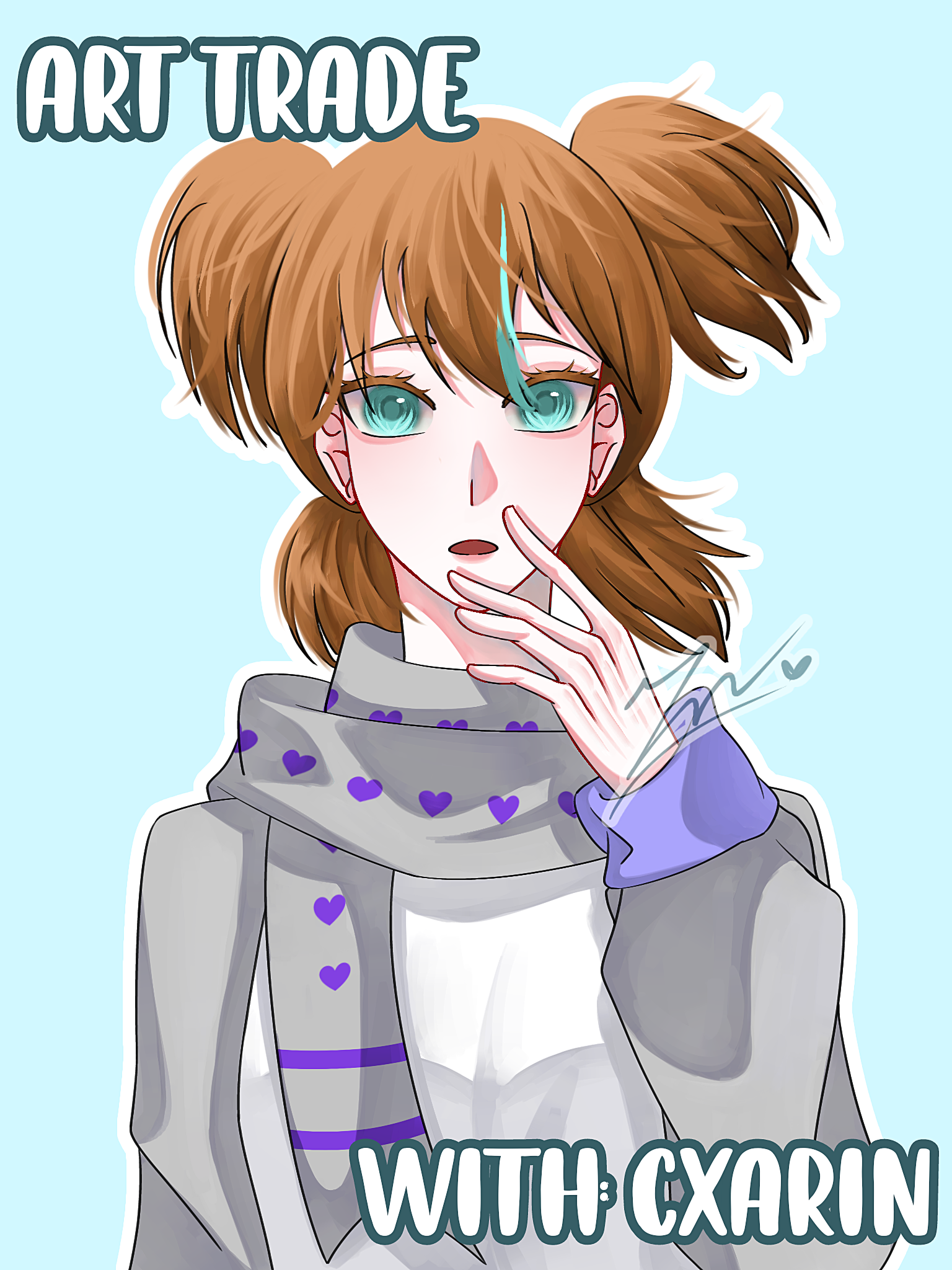 art trade with Rin - ibisPaint