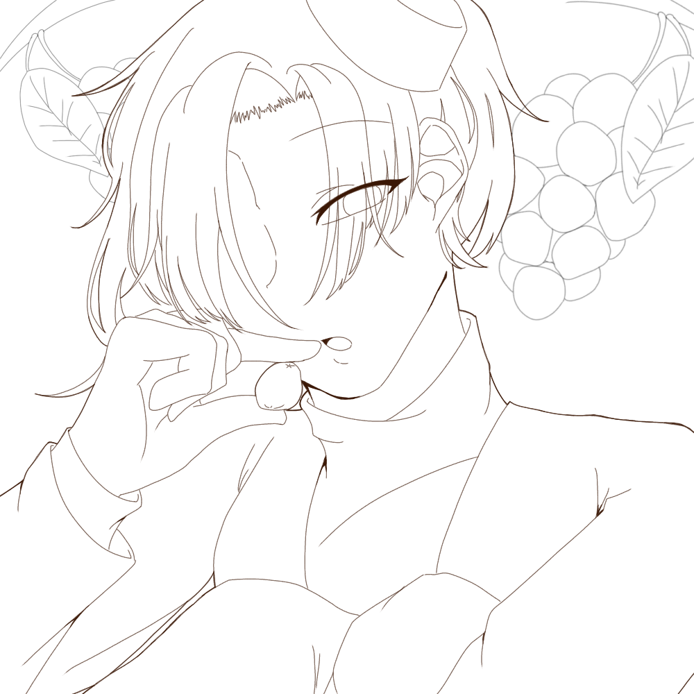 mnちゃん線画 - ibisPaint