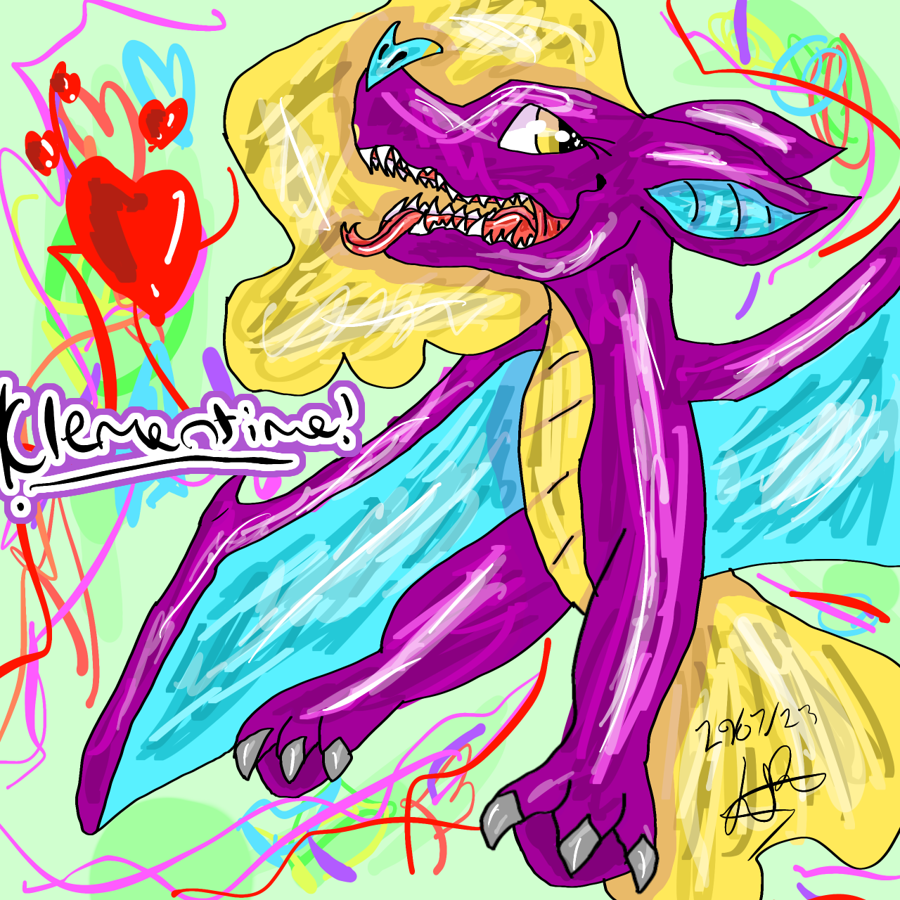 Clementime the bat! - ibisPaint