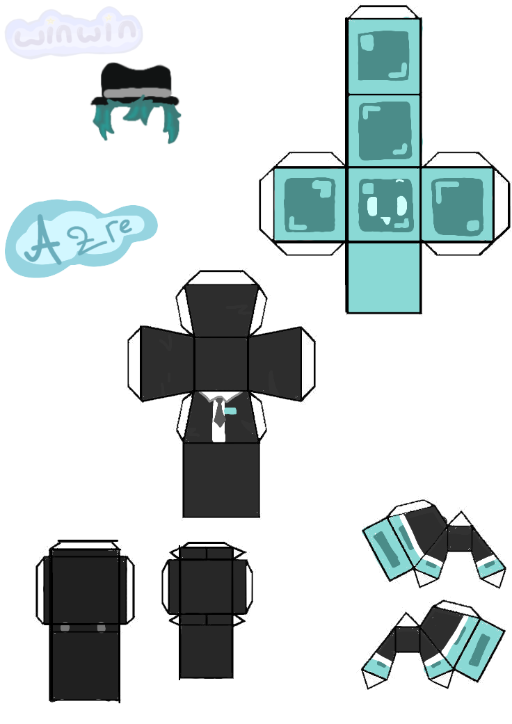 azre! as papercraft - ibisPaint