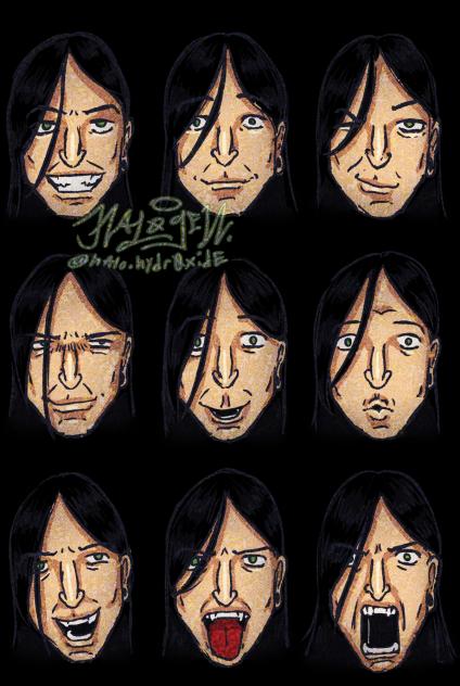 shaq emotion chart except its nathan - ibisPaint