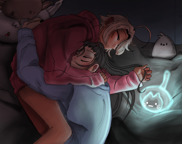 cute sleeping scene - ibisPaint