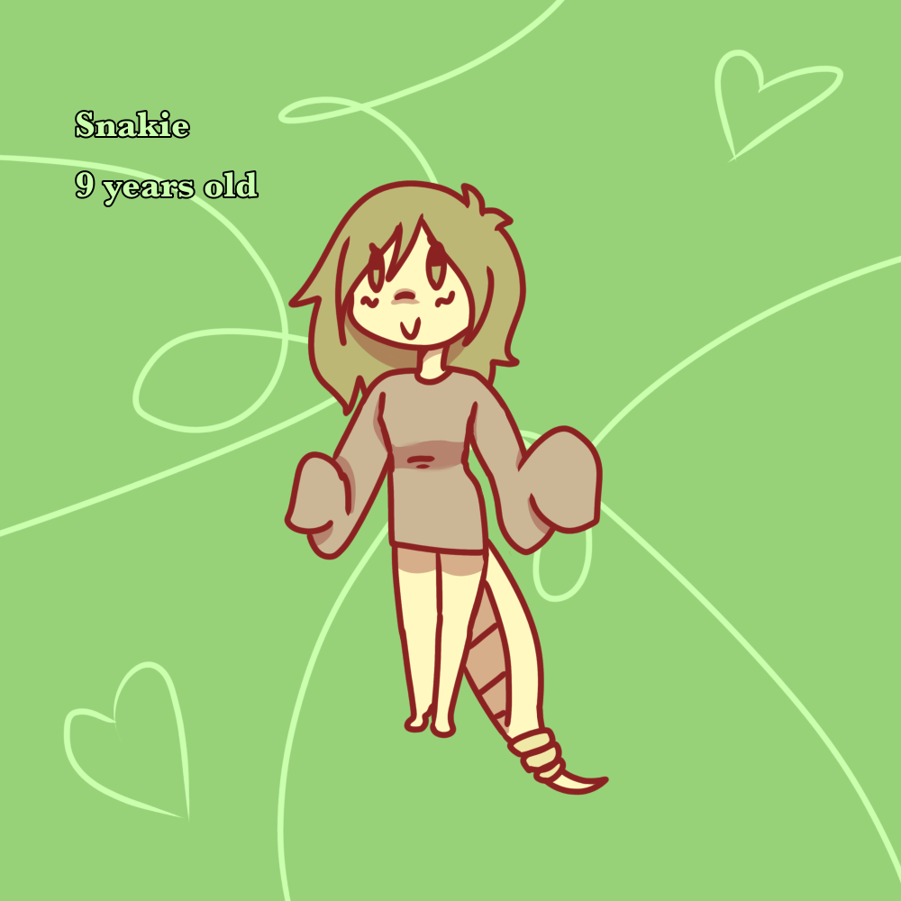 A cute rattle snake - ibisPaint