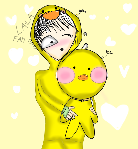 Утка la-la fan-fan - ibisPaint