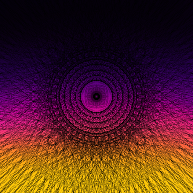 sunset mandala - ibisPaint