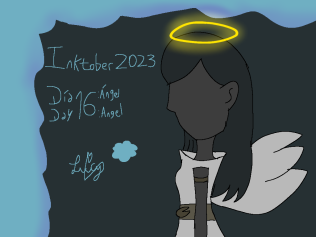 Inktober 16 - 2023 (Ángel) - ibisPaint