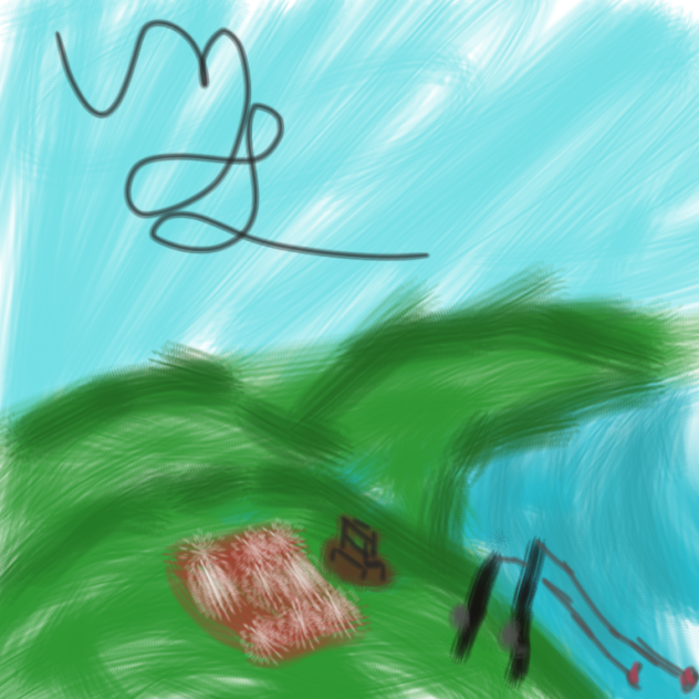 riverside picnic - ibisPaint