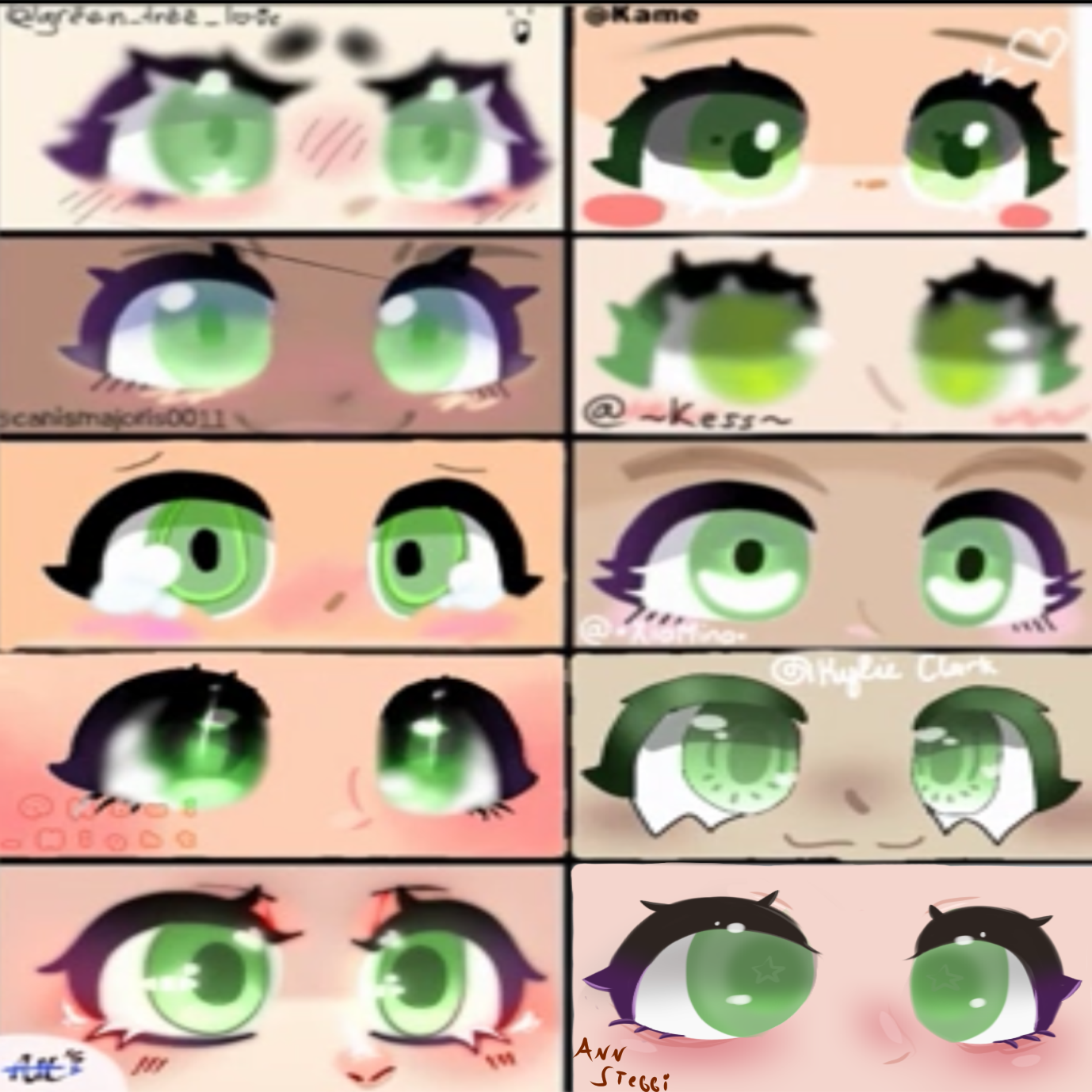 Completed gacha eye collab - ibisPaint