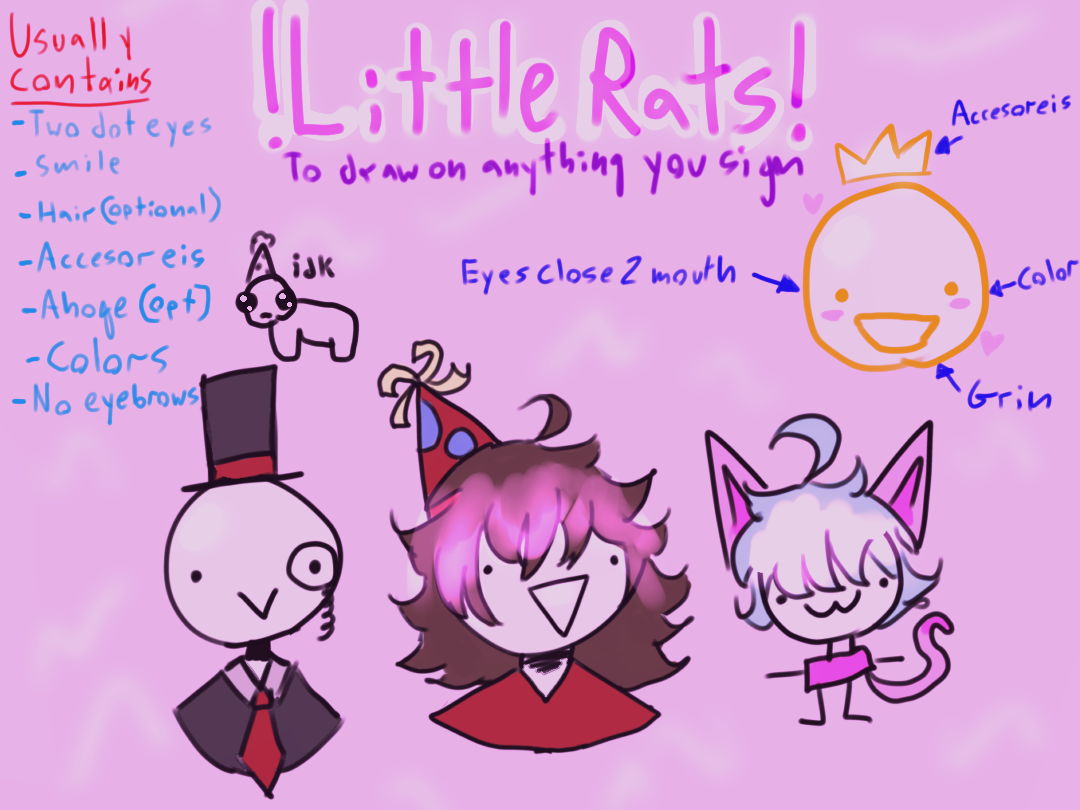 How 2 draw little rats. (Yippee humans) - ibisPaint