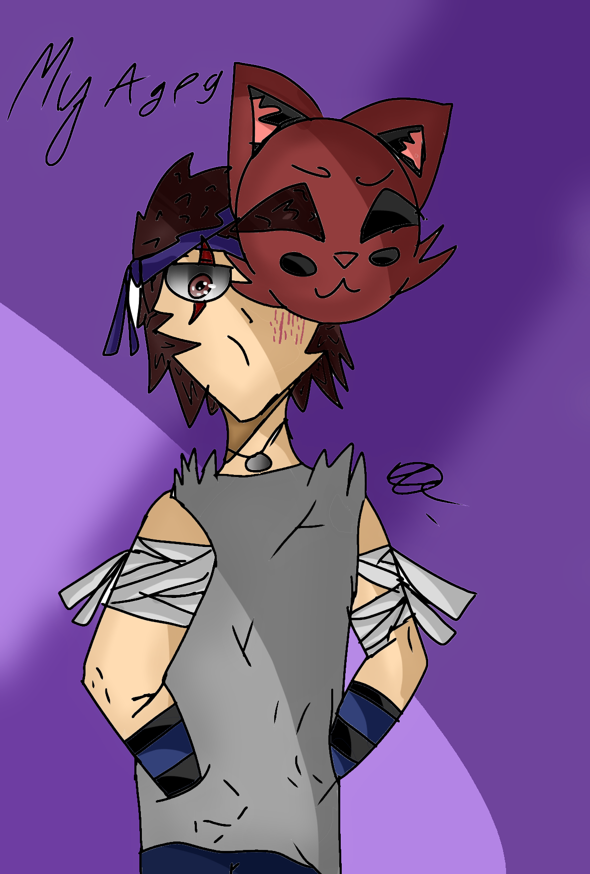 Michael Afton or Terrence Afton my age 9 - ibisPaint