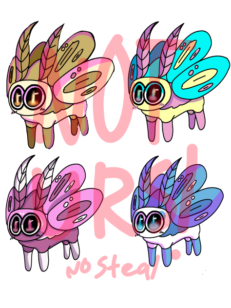 Moth stickers (no stealing) - ibisPaint