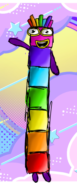 Number Block 7 Timelapse - ibisPaint