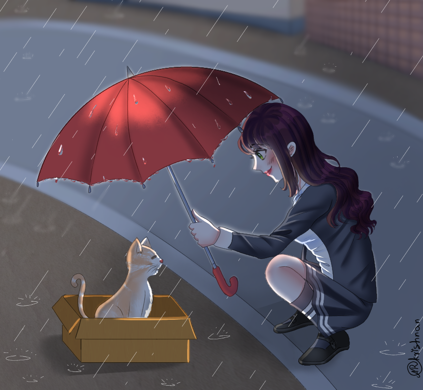 A rainy day - ibisPaint
