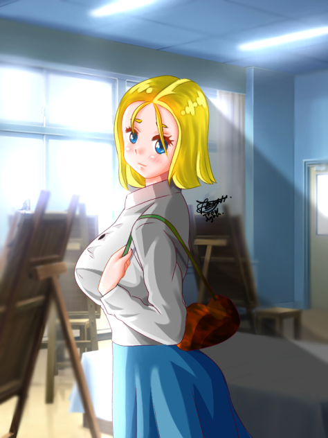 BLONDE GIRL - ibisPaint