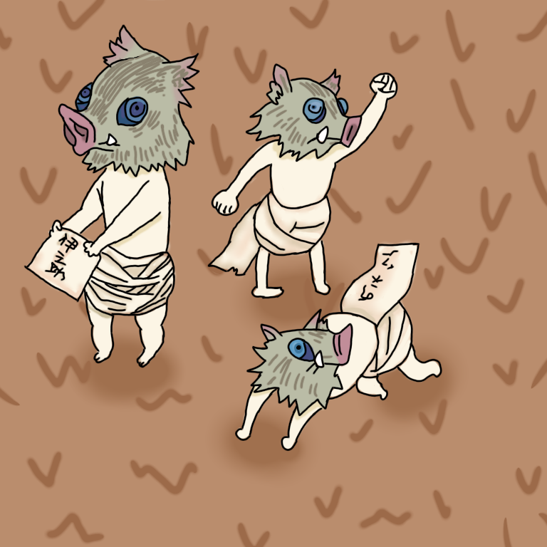 Inosuke manga redraw - ibisPaint