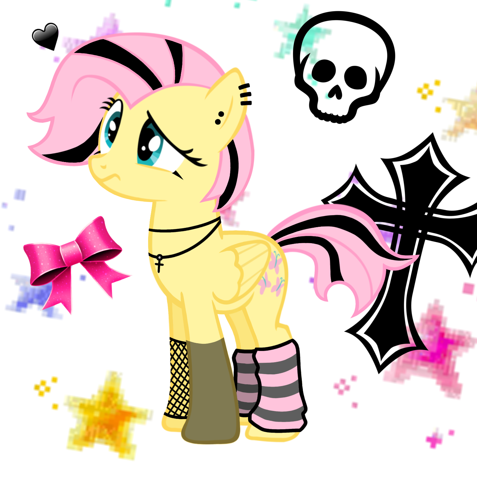 Emo Fluttershy edit - ibisPaint