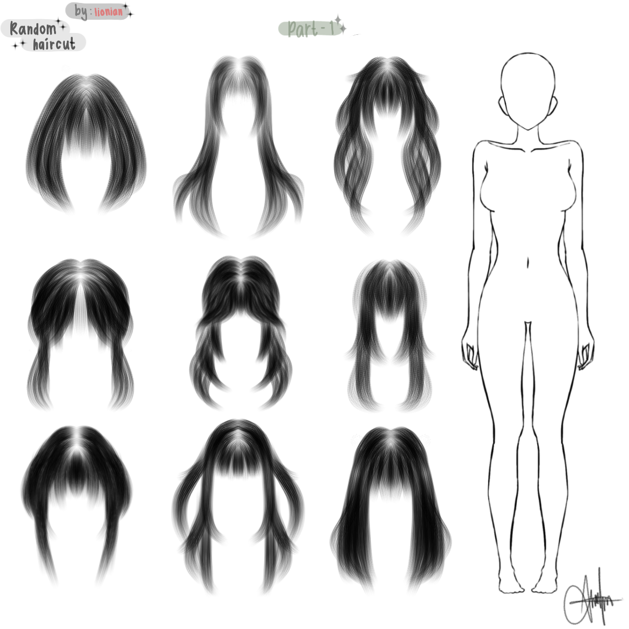 hair references - ibisPaint