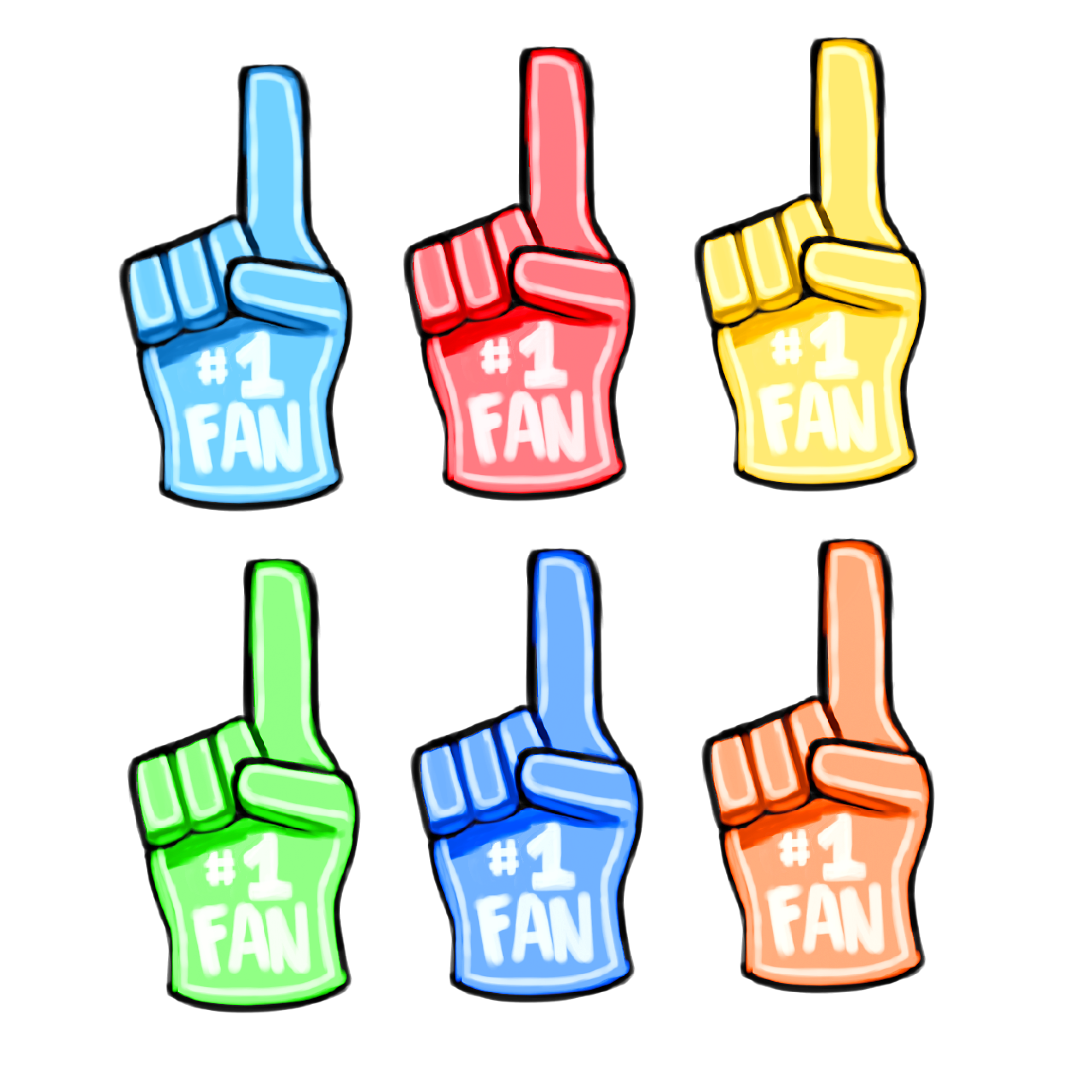 cheering gloves - ibisPaint