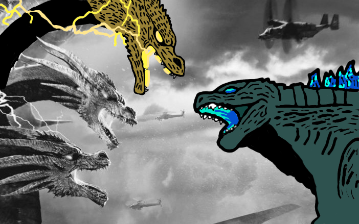 Godzilla 2019 KOTM drawing - ibisPaint
