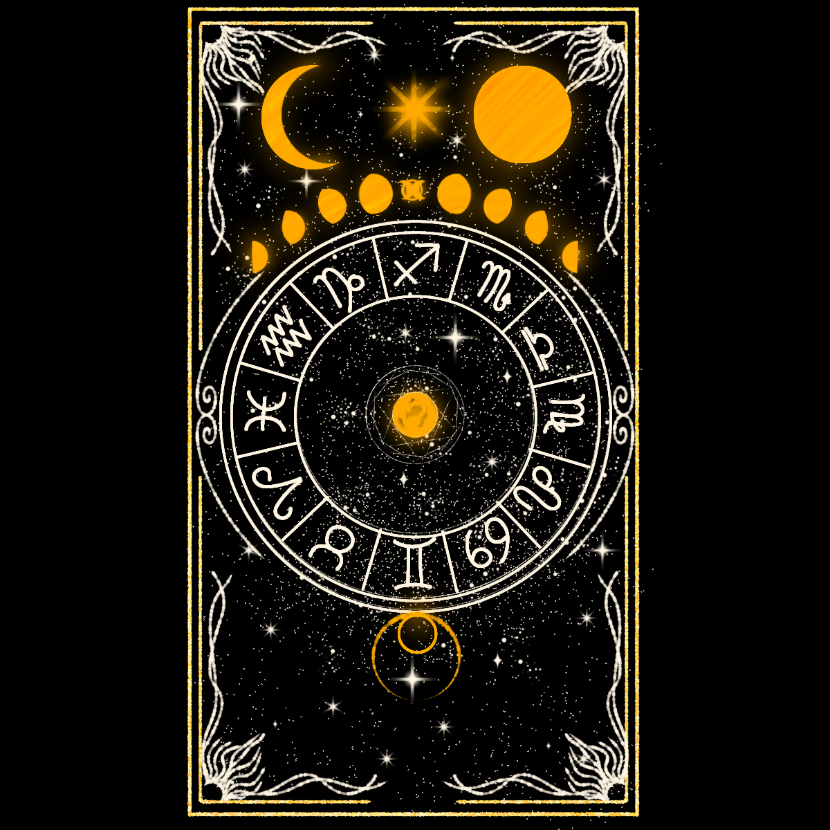 Decline Moon Card - ibisPaint