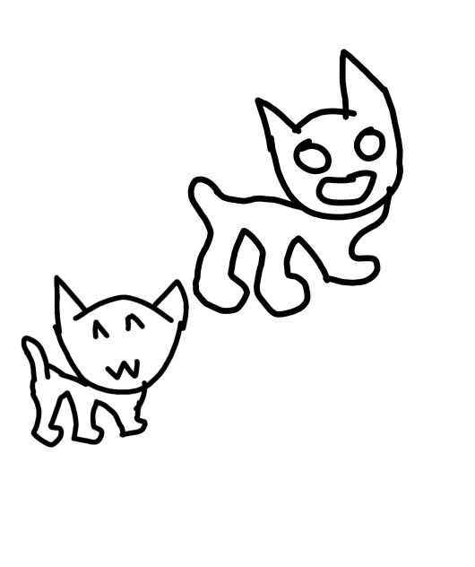 uwu cat meets owo cat - ibisPaint