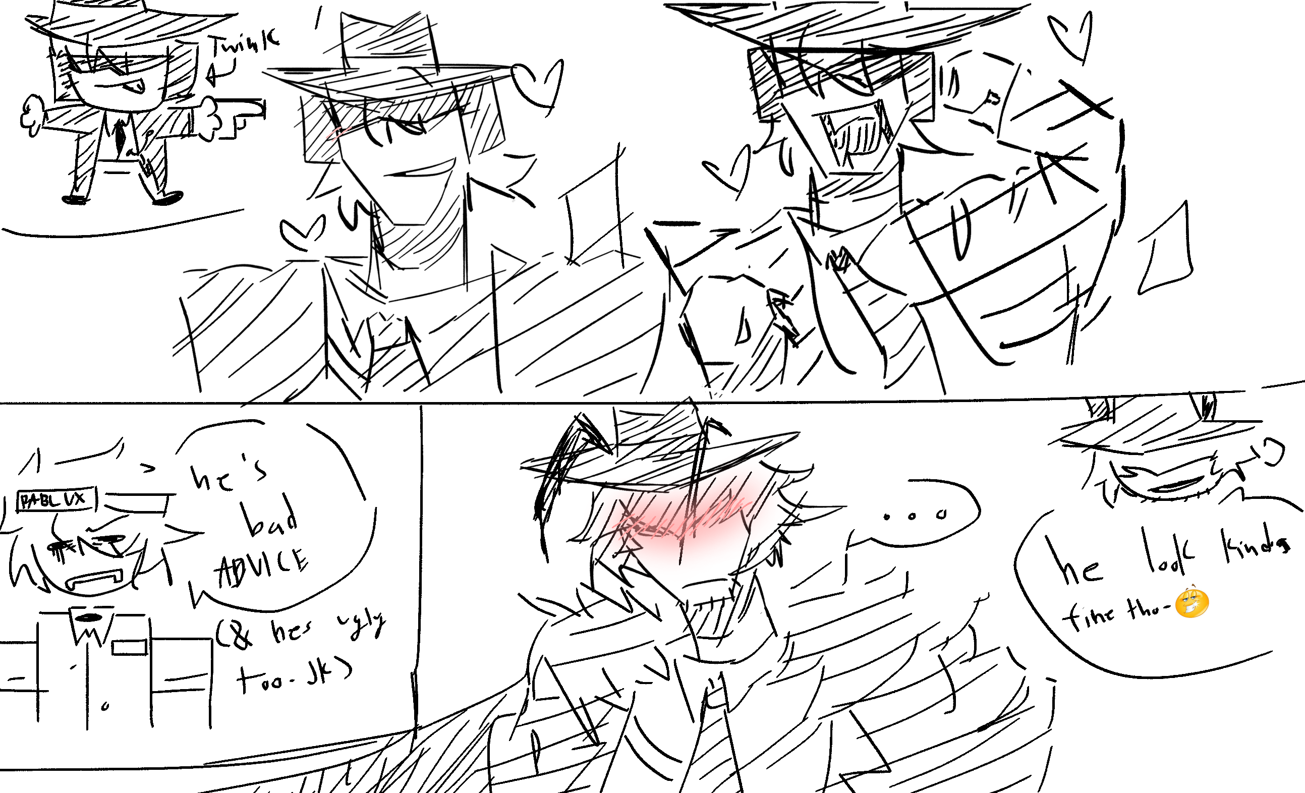 DoubleFedora sketch yip - ibisPaint