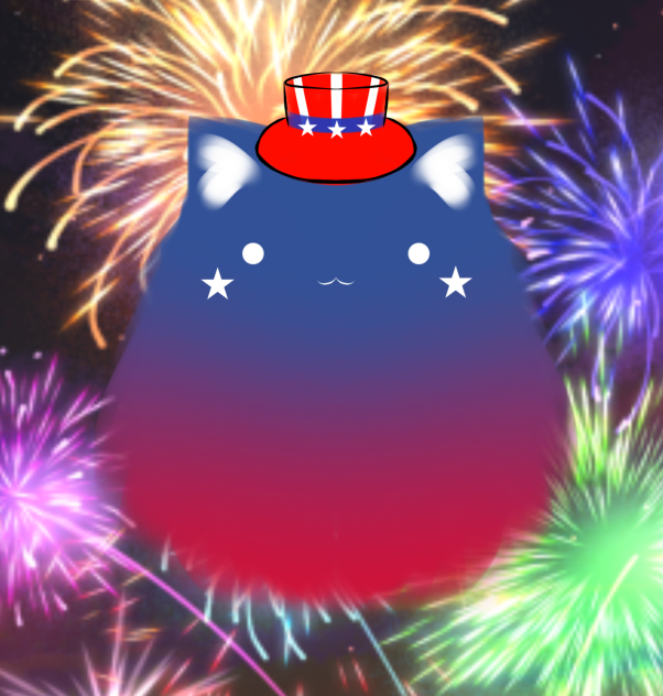 4th of July Floofle - ibisPaint