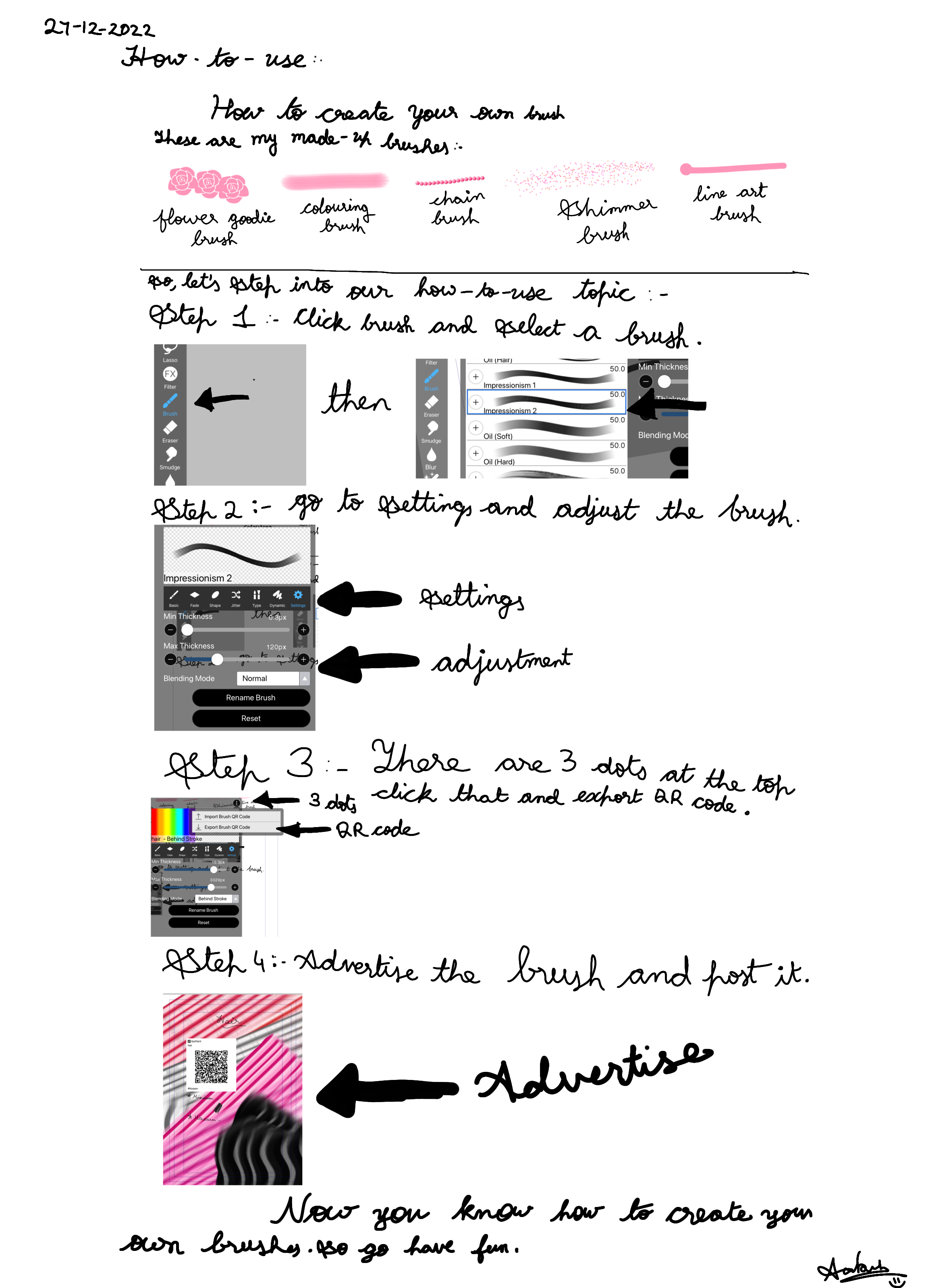 How to create your own brush - ibisPaint