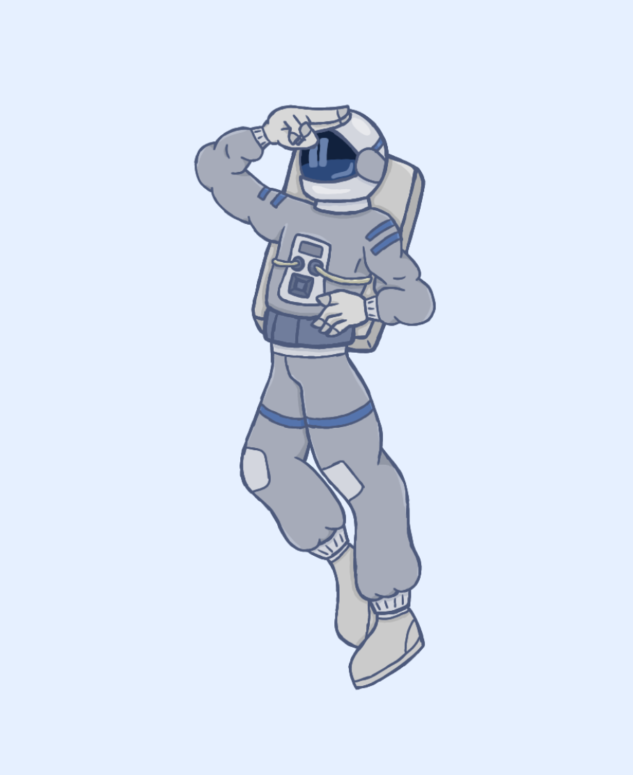 Astronaut saluting - ibisPaint
