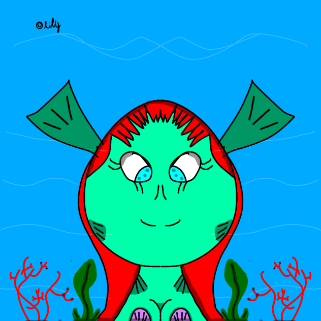 mermaid oc-lil lily - ibisPaint