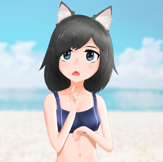 「On Beach！」 - ibisPaint