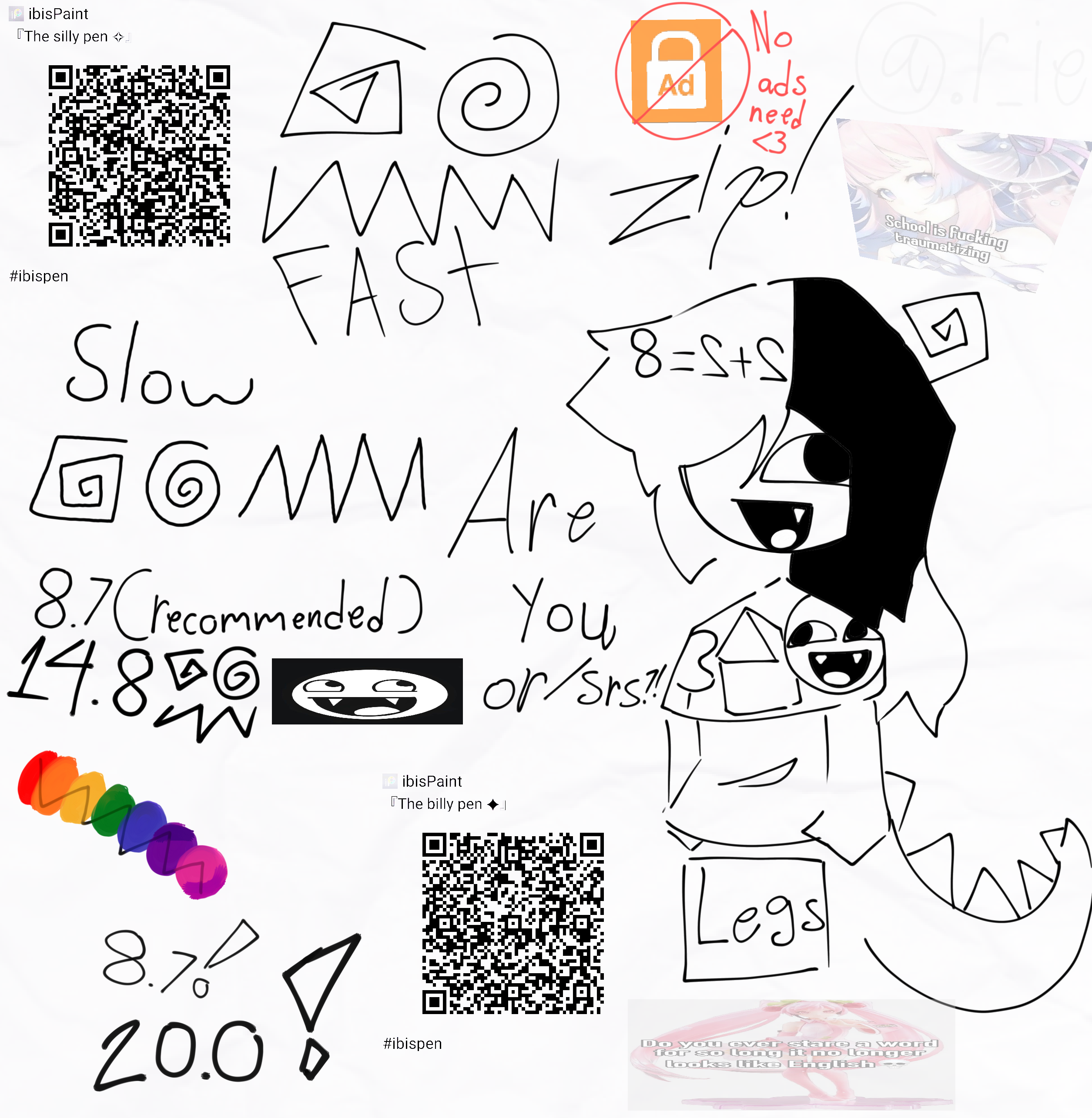 Silly,,,billy,,,pens - ibisPaint