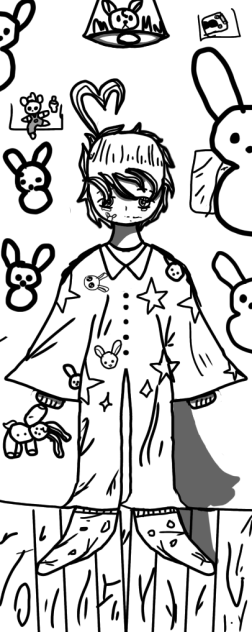 Super bunny pjs - ibisPaint