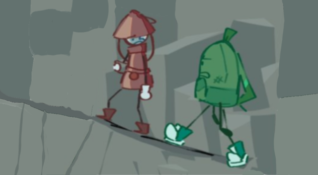 cliff hiking - ibisPaint