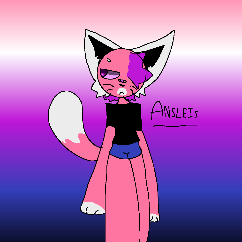 ansleis the genderfluid cat - ibisPaint