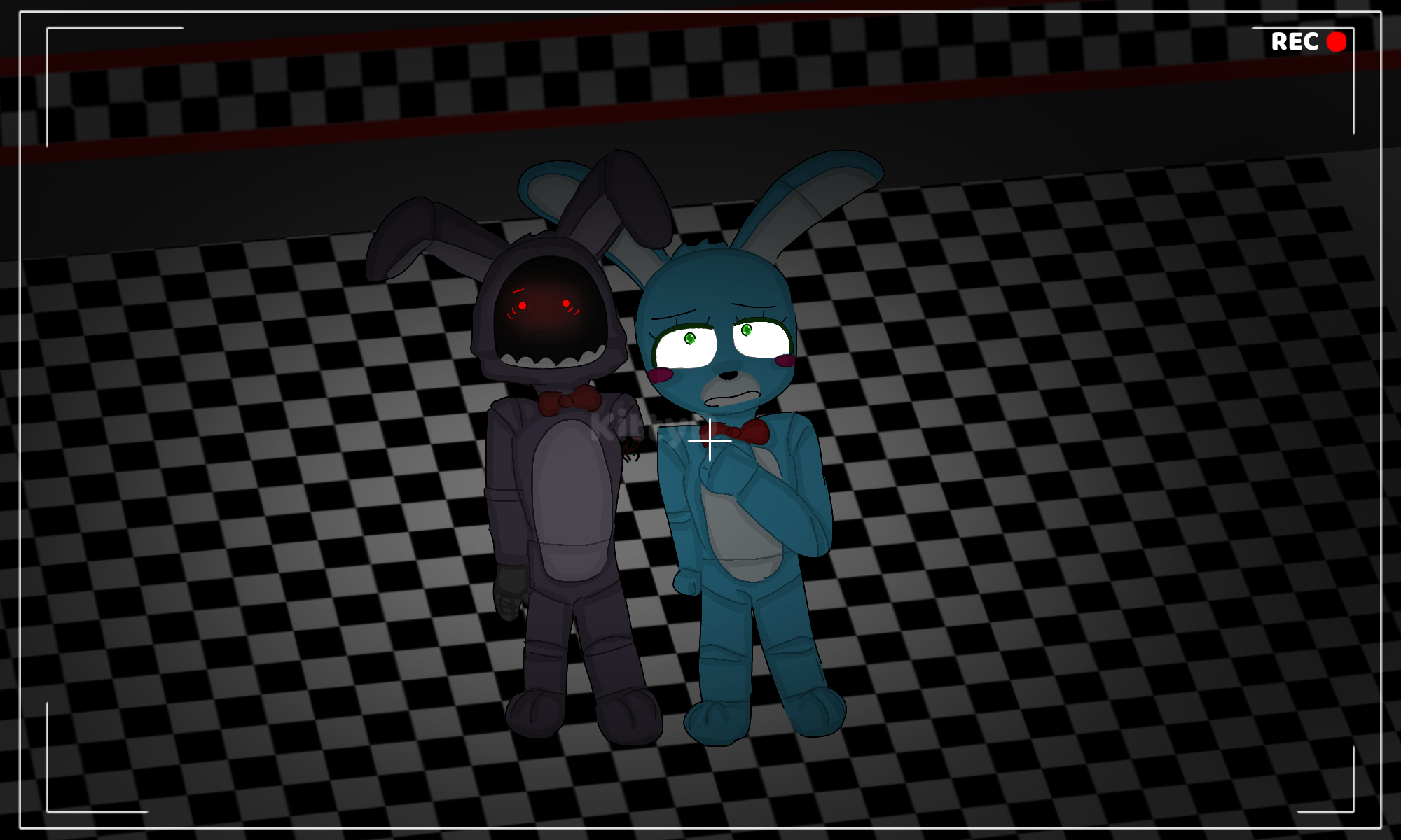 Toy Bonnie and Withered Bonnie look cam. - ibisPaint