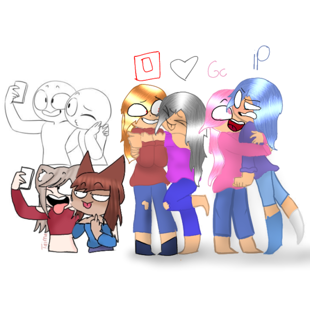 friends collab with human apps - ibisPaint