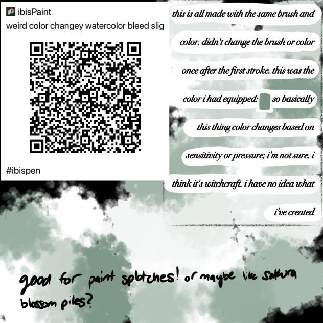 color changing watercolor bleed brush - ibisPaint