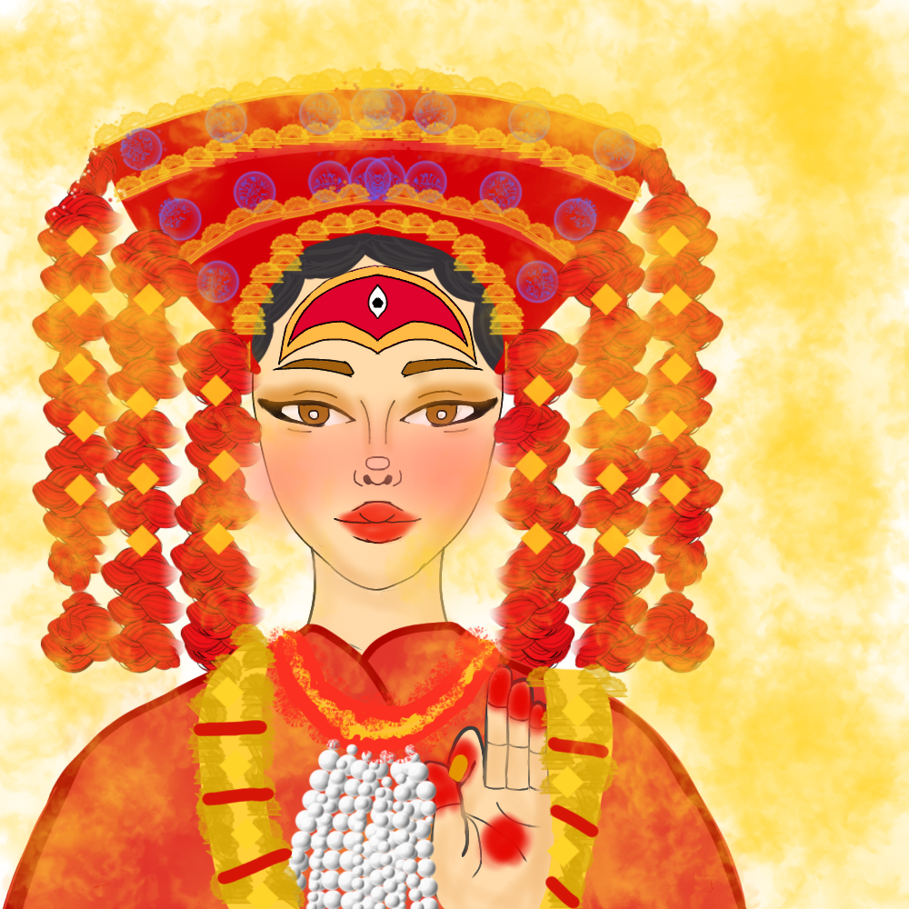 kumari (Nepal's living goddess) - ibisPaint