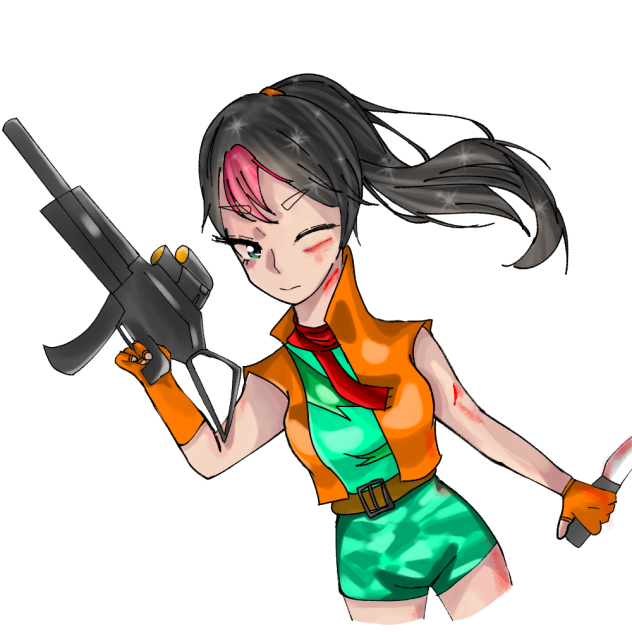 I have a gun - ibisPaint