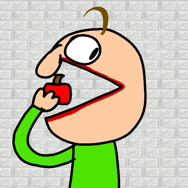 Baldi eats an Apple - ibisPaint