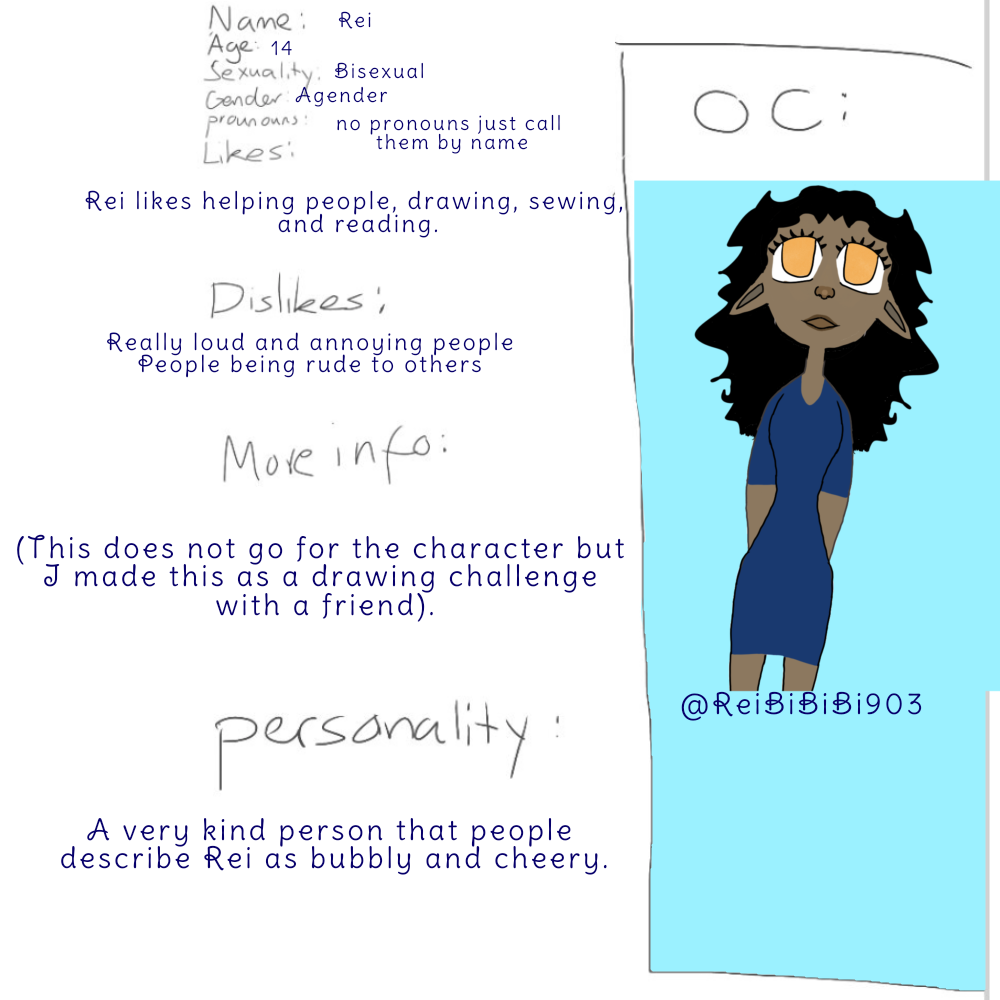 Rei Oc for when comics need characters - ibisPaint
