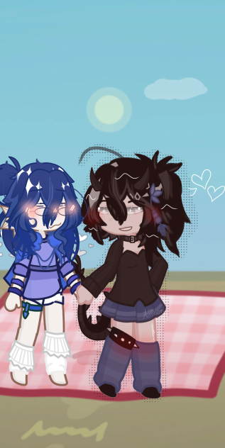 Holding hands Collab - ibisPaint