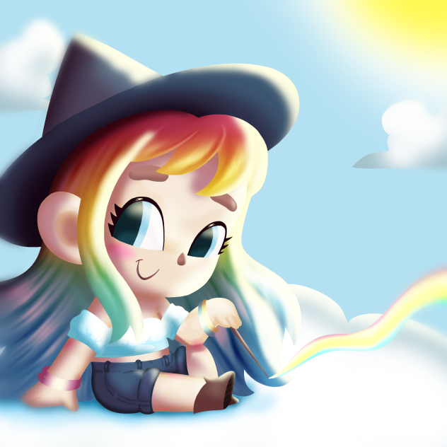 Bruxinha do arco íris - ibisPaint